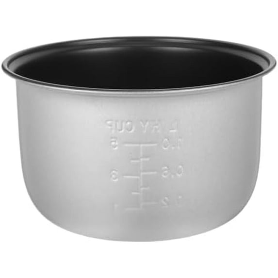 Rice Cooker Inner Pot Replacement: 5 Cup Non-Stick Alloy Inner Insert ...