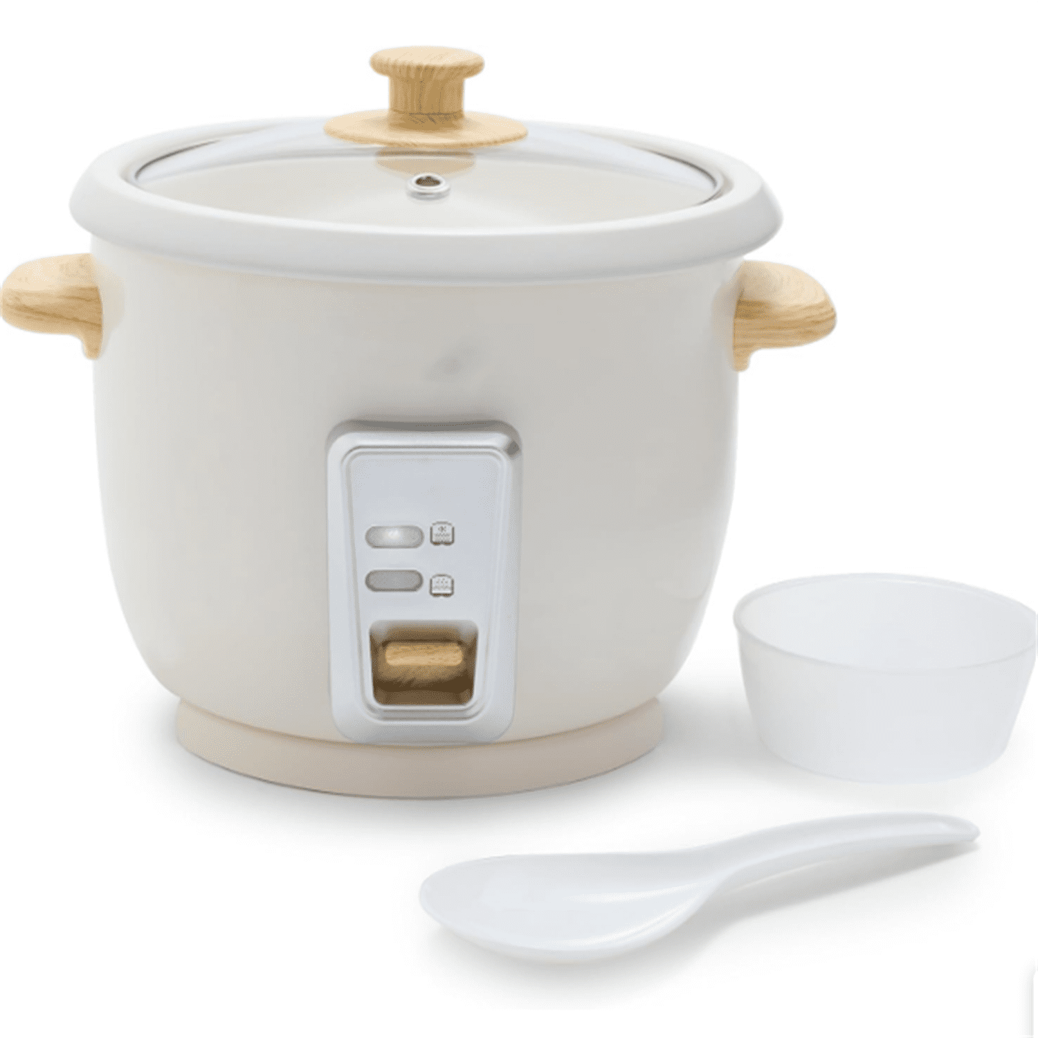 Rice Cooker with Removable PFAS-Free Nonstick Pot, 3-Cups Uncooked/6 ...