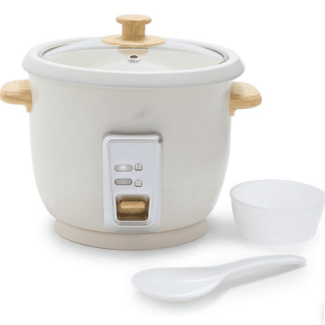 Rice Cooker with Removable PFAS-Free Nonstick Pot, 3-Cups Uncooked/6 ...