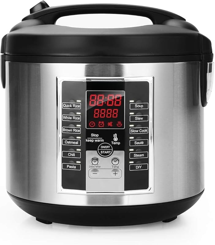 Rice Cooker, Slow Cooker, Steamer, Stewpot, Sauté All in One (12 ...