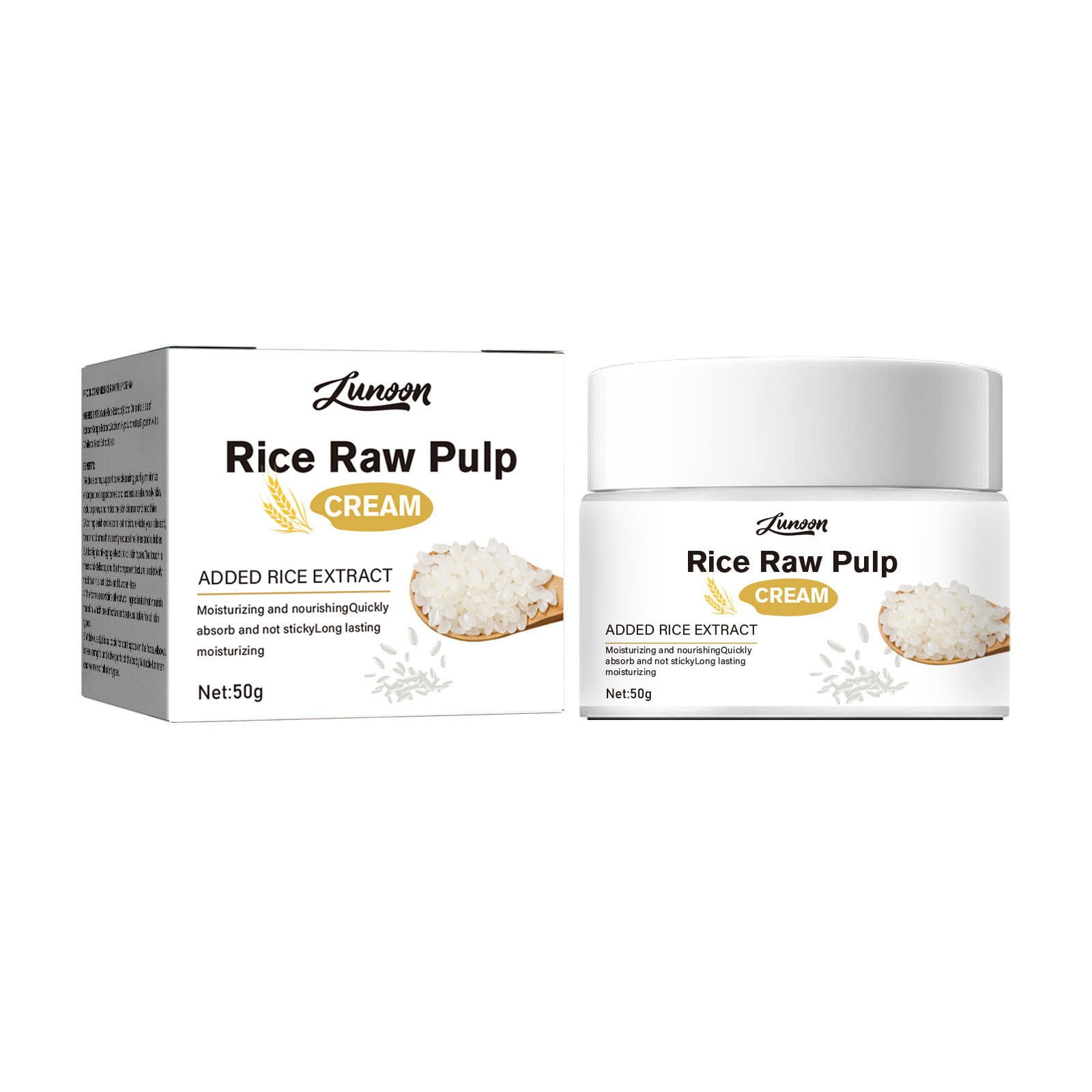 Rice Cream for Face, Rice Raw Pulp Face Cream, Rice Facial Cream ...