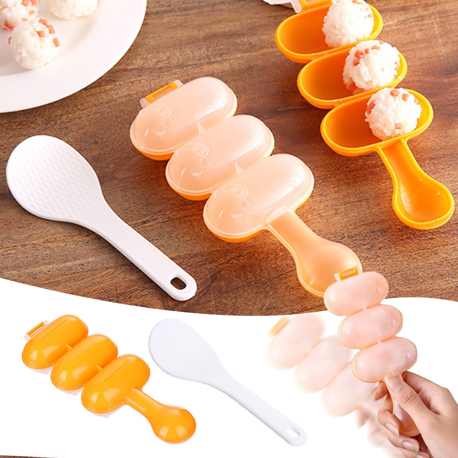 Rice DIY Rice Shaker Lunch Making Spherical Kitchen Tools Kids Food ...