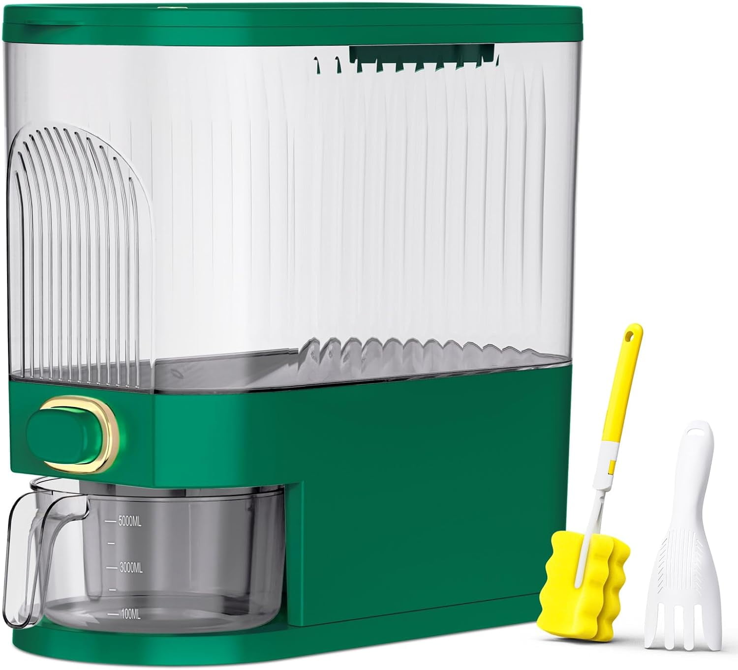 Rice Dispenser, 11Lbs-12Lbs Rice Container with Measuring Cup, Upgraded ...
