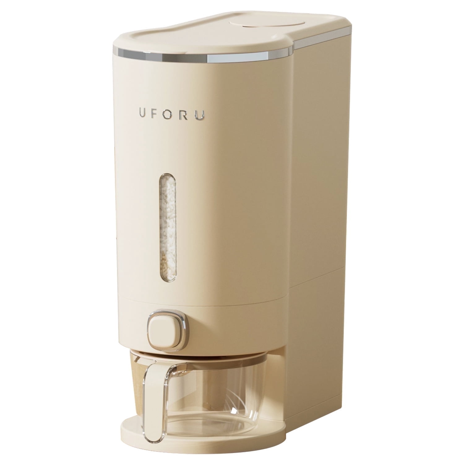 Rice Dispenser 22 Lbs with One-Touch Dispensing, Rice Storage Container ...