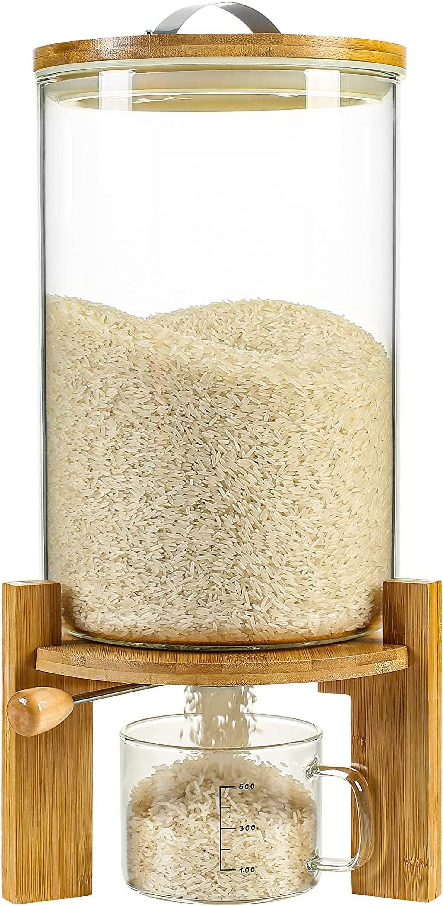 Rice Dispenser, Rice Storage Container：Flour and Cereal Container with ...