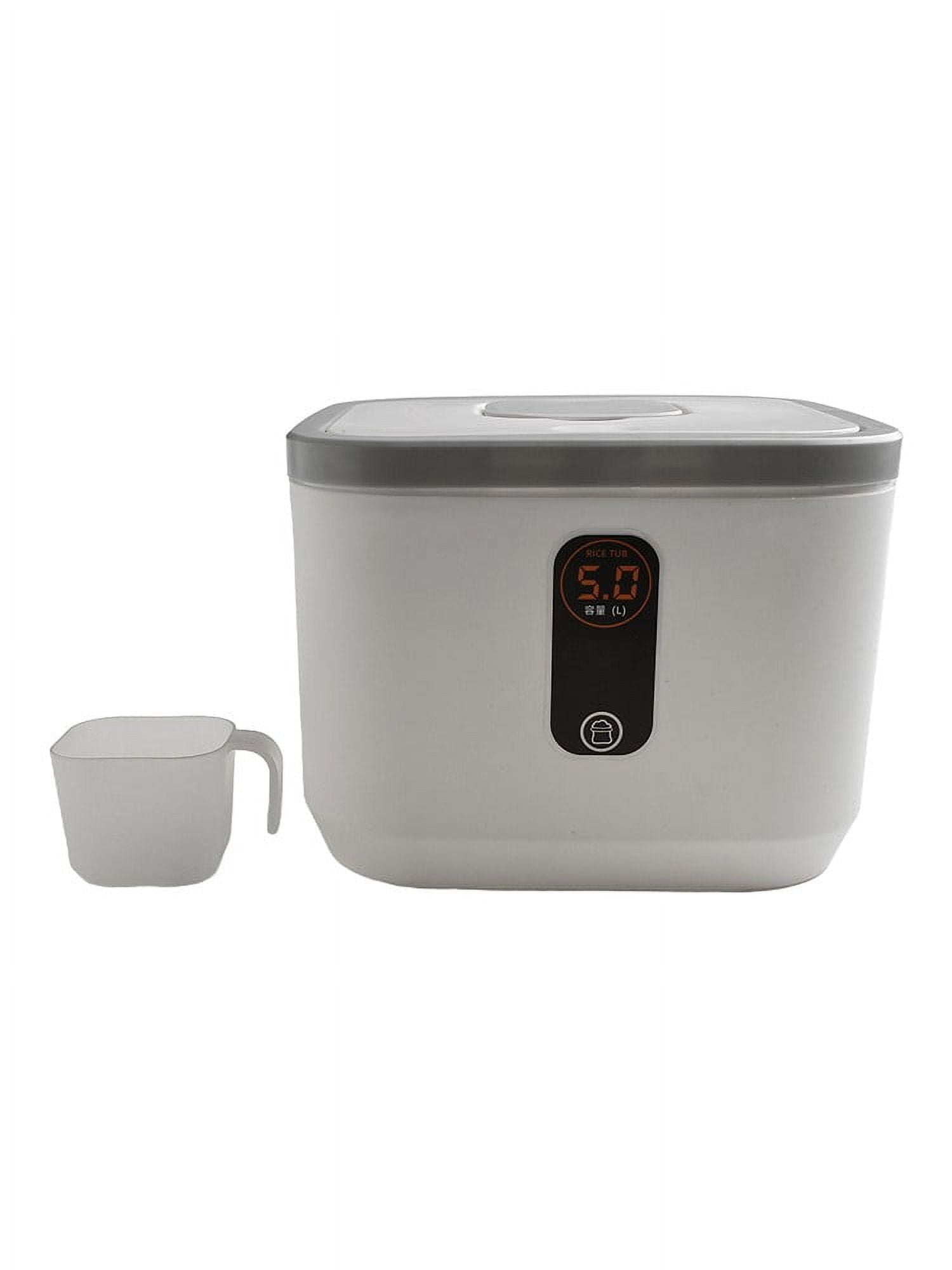 Rice Dispenser Storage Bins Grain Storage Container With Lid Kitchen ...