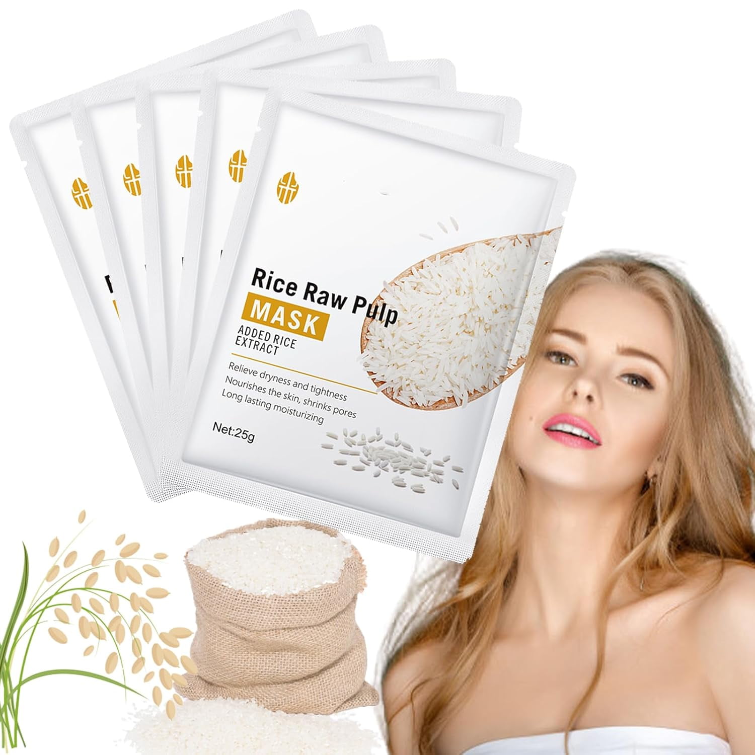 Rice Dough Modeling Mask, Rice Dough Facial Mask, Rice Korean Face Mask ...