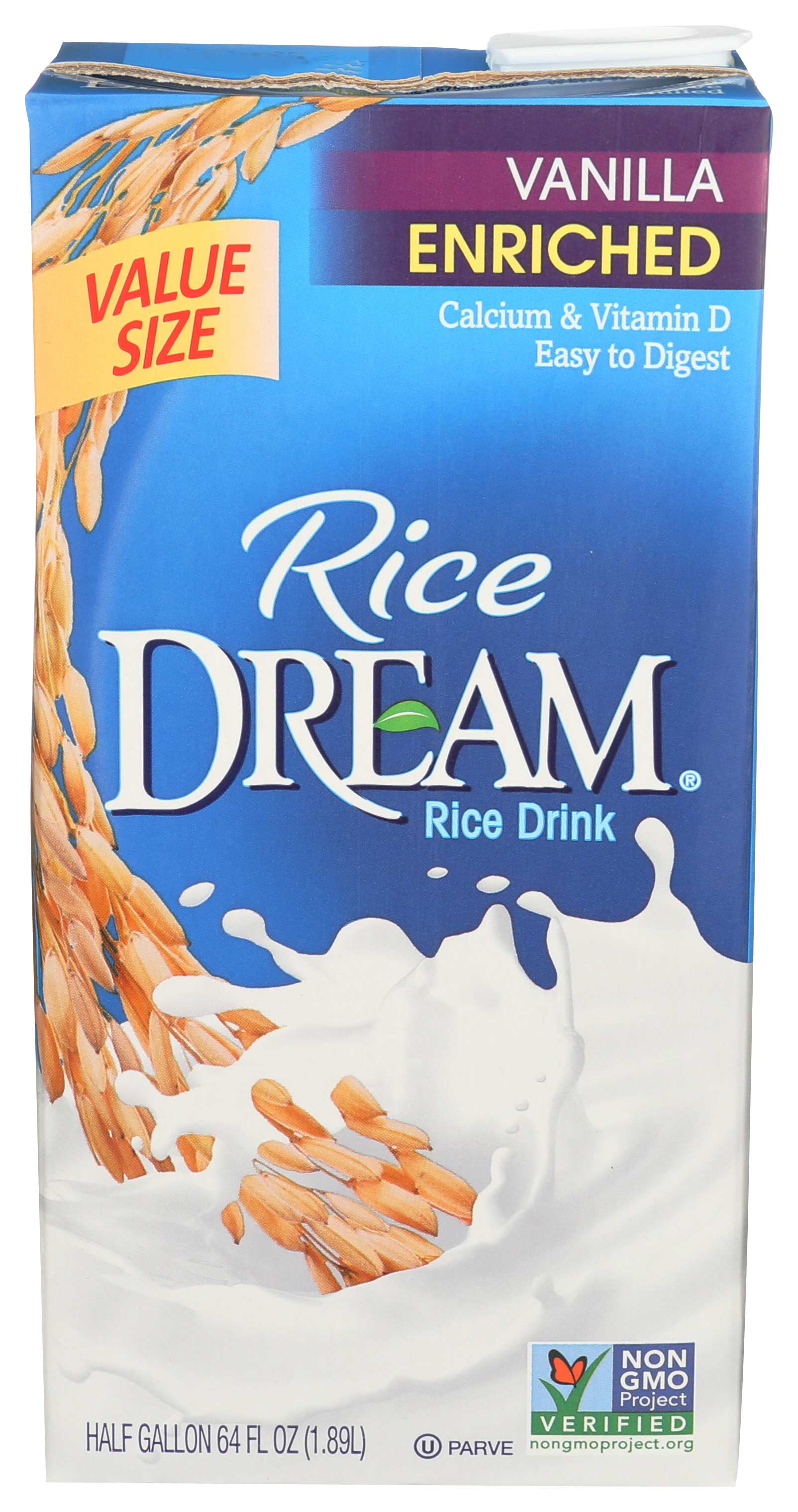 Rice Dream Rice Drink, Enriched Vanilla, 64 Oz (Pack of 8) - Walmart.com