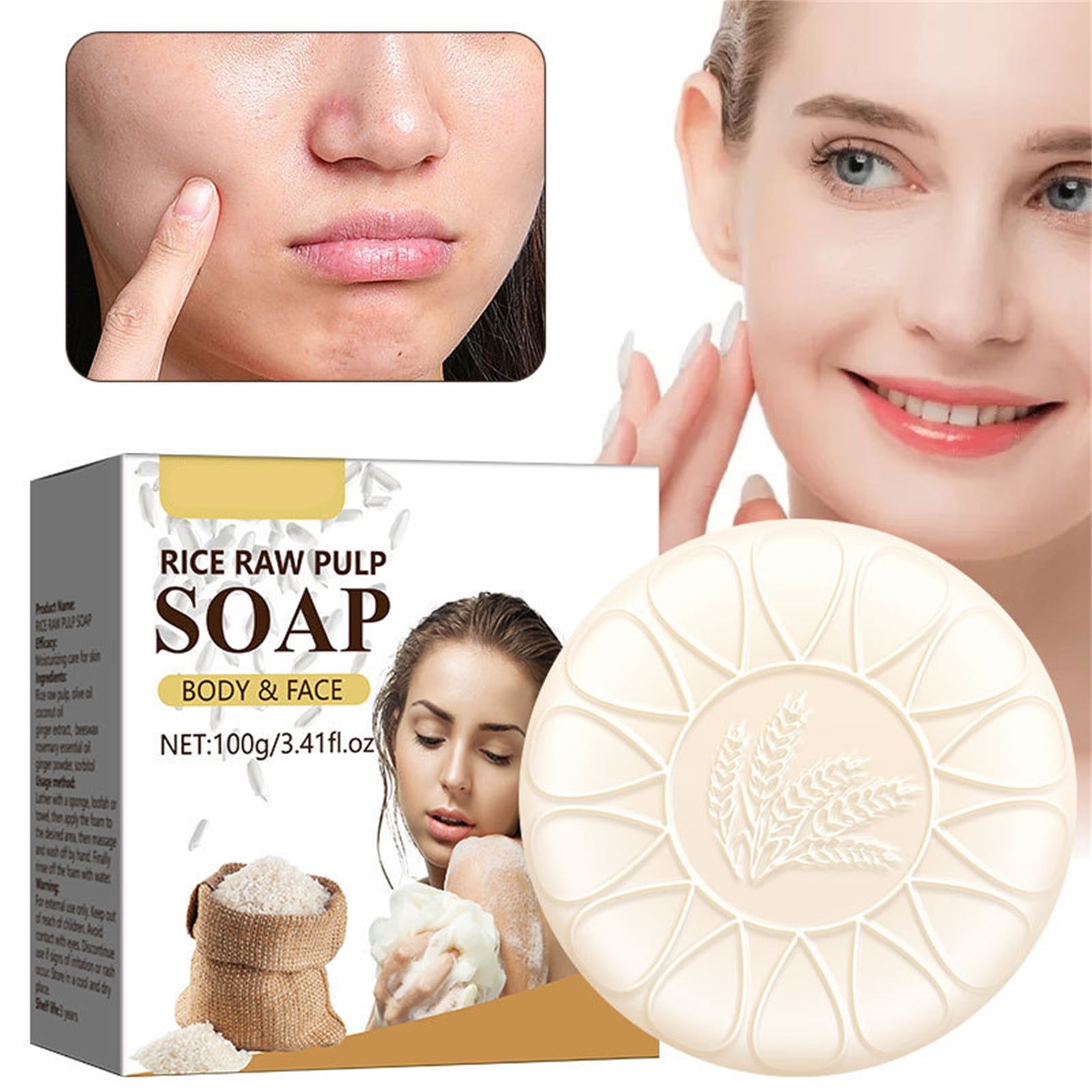 Rice Essences Soap 100g - Refreshing and Fragrant Facial and Body Soap ...