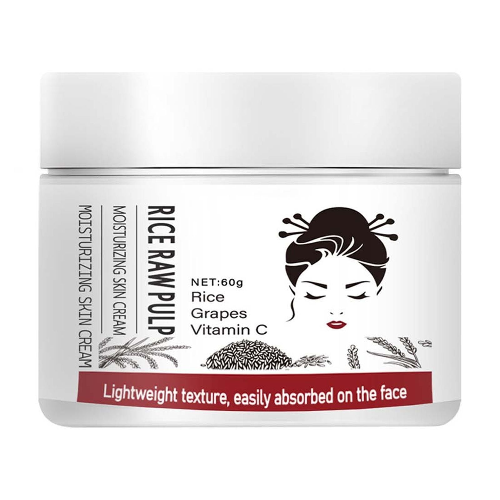 Rice Ferment Vitamin C Face Cream 60g Nourishing Hydrating Moisturizer ...