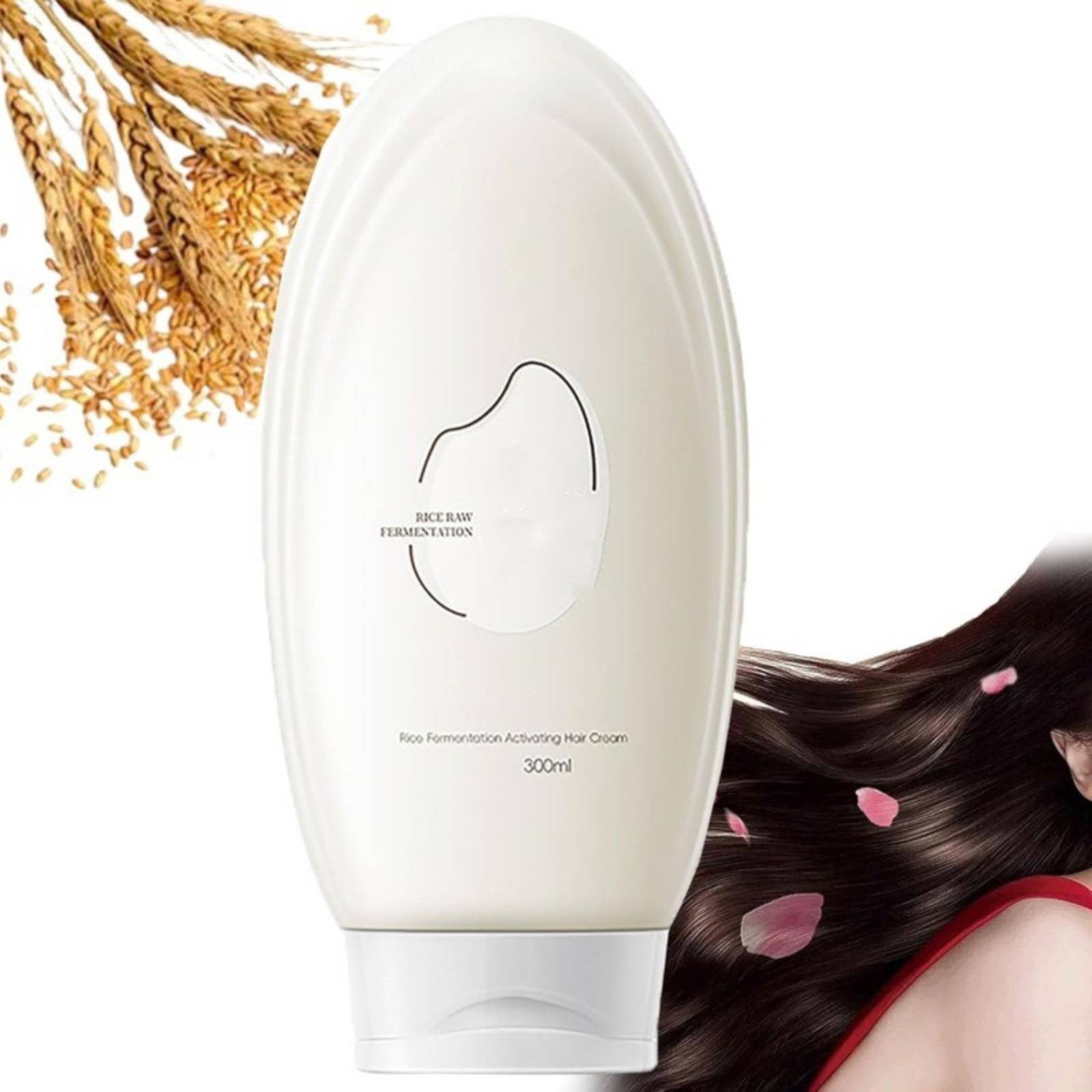 Rice Fermented Serum Hair Cream, Fermented Rice Water Hair Mask, Rice ...