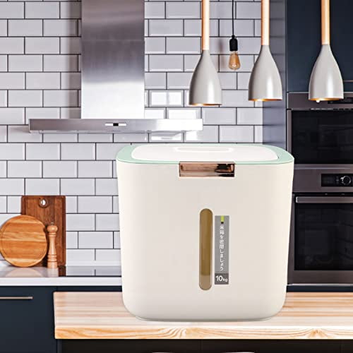 Rice and Grain Storage Container, 22.0lb Capacity PP Rice Dispenser ...