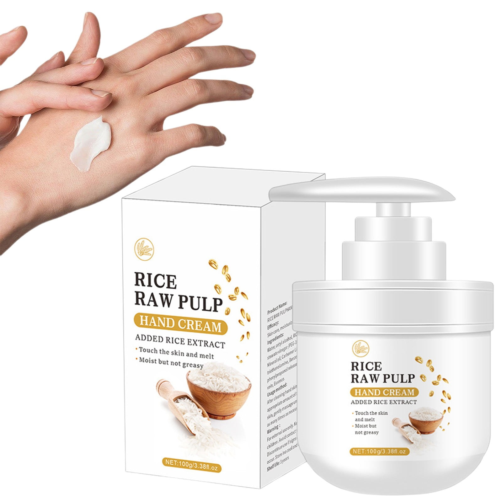 Rice Hand Moisturizing Hydrating Nourishing Exfoliating Hand Film Hands ...