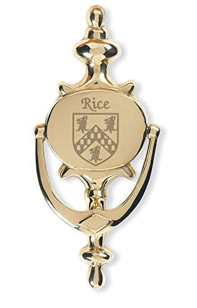 Rice Irish Coat of Arms Brass Door Knocker - Walmart.com