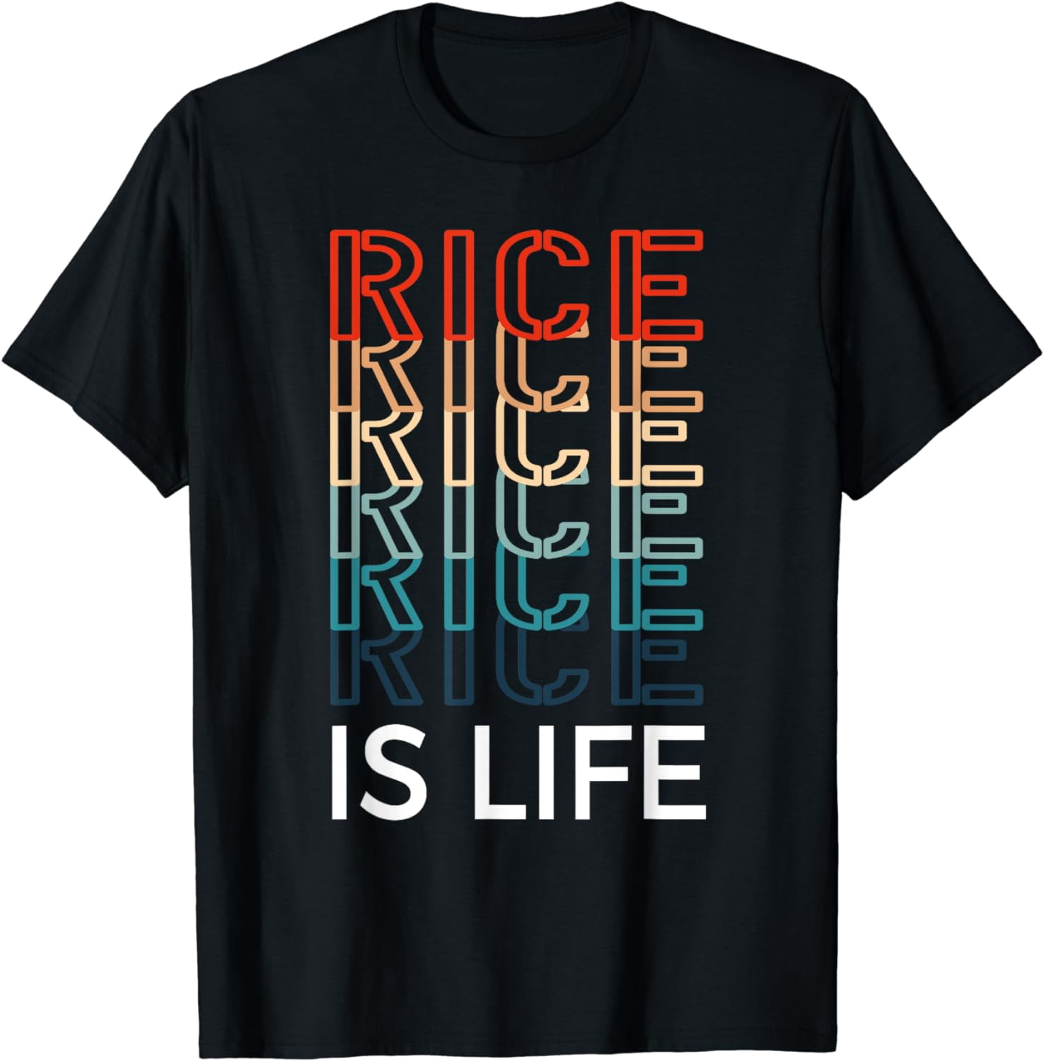 Rice Is Life Filipino Philippines Kawaii Rice Lover Foodie T-Shirt ...