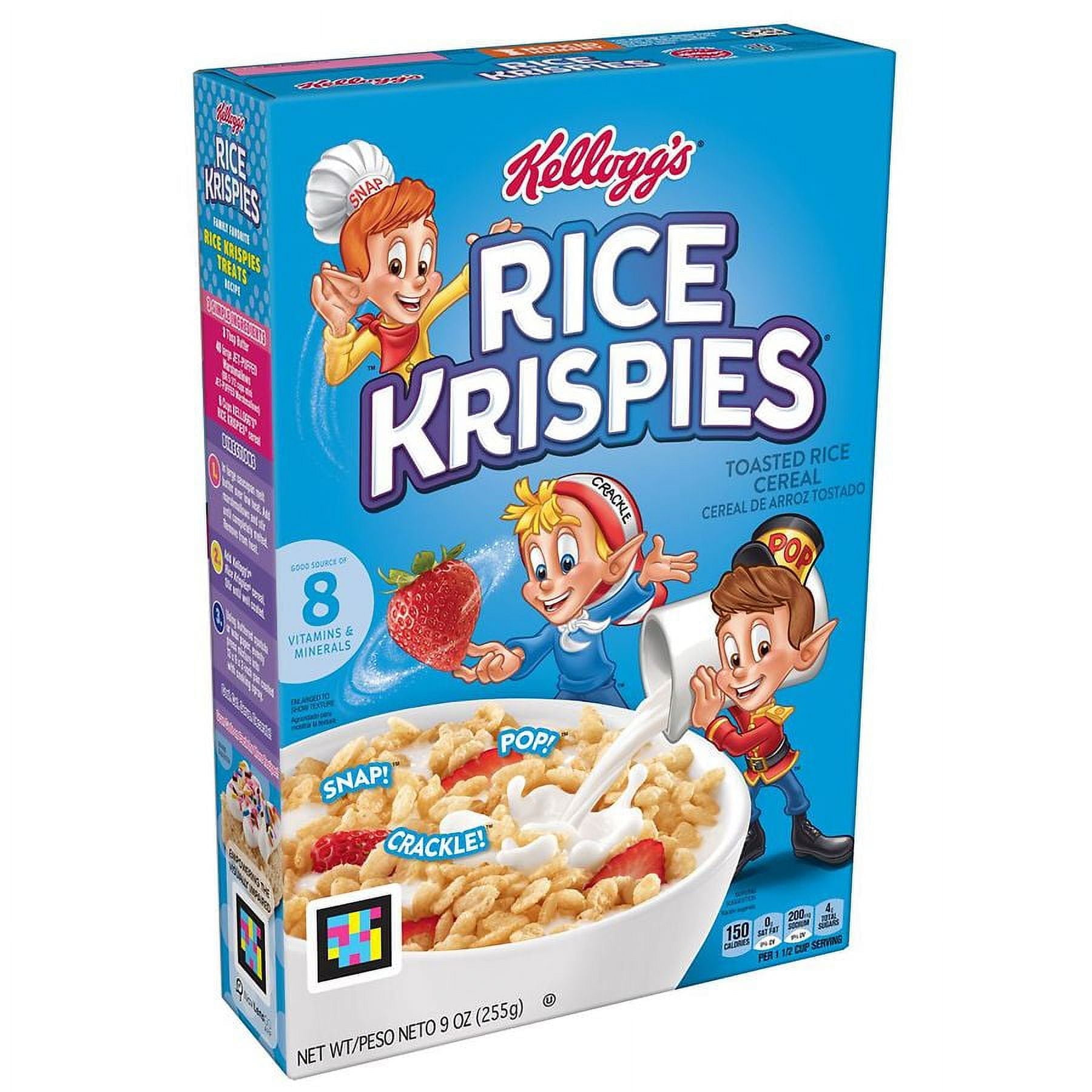 Rice Krispies Cold Breakfast Cereal Original 9.0 oz Pack of 2 - Walmart.com