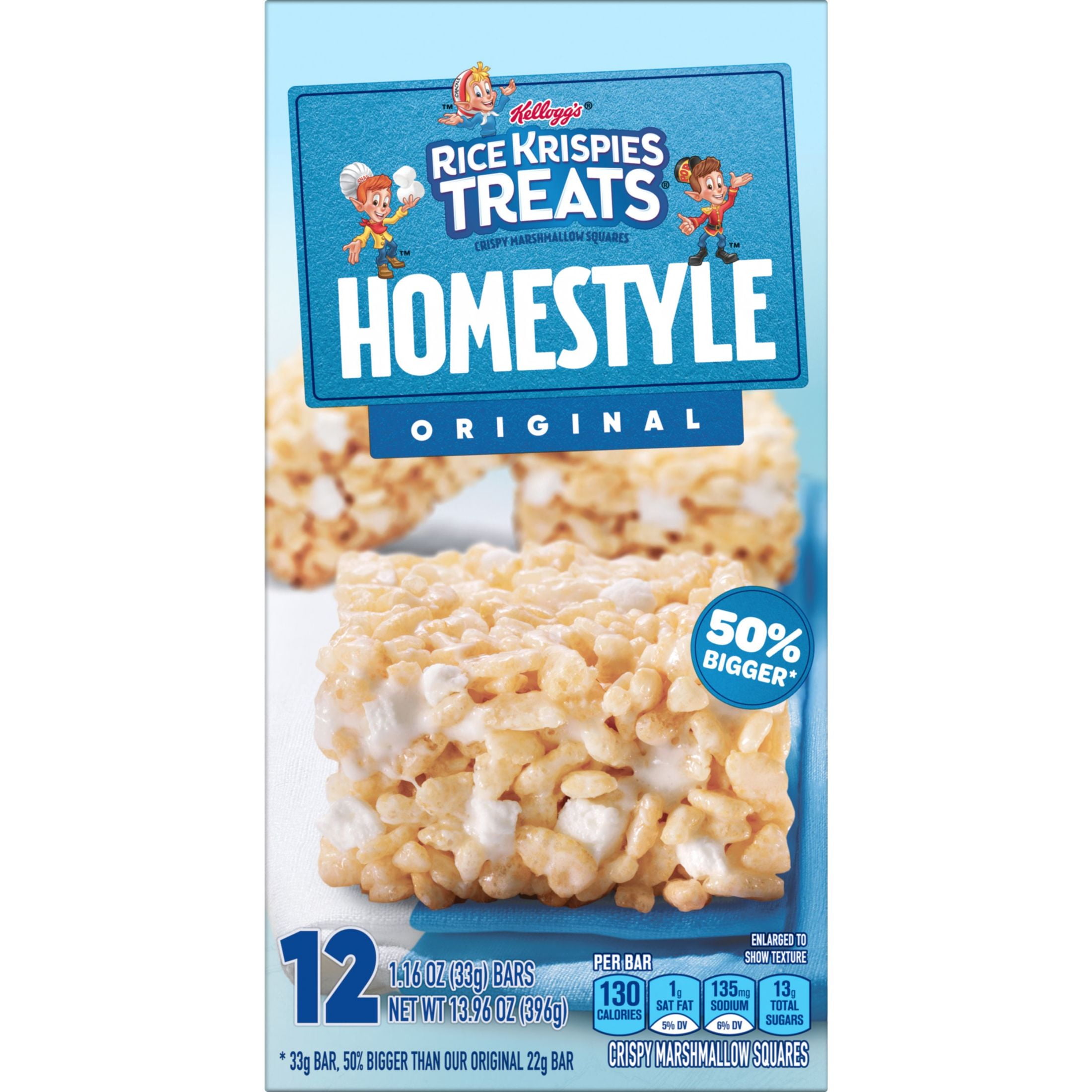 Rice Krispies Treats Homestyle Original Chewy Pack Of 1 Marshmallow ...