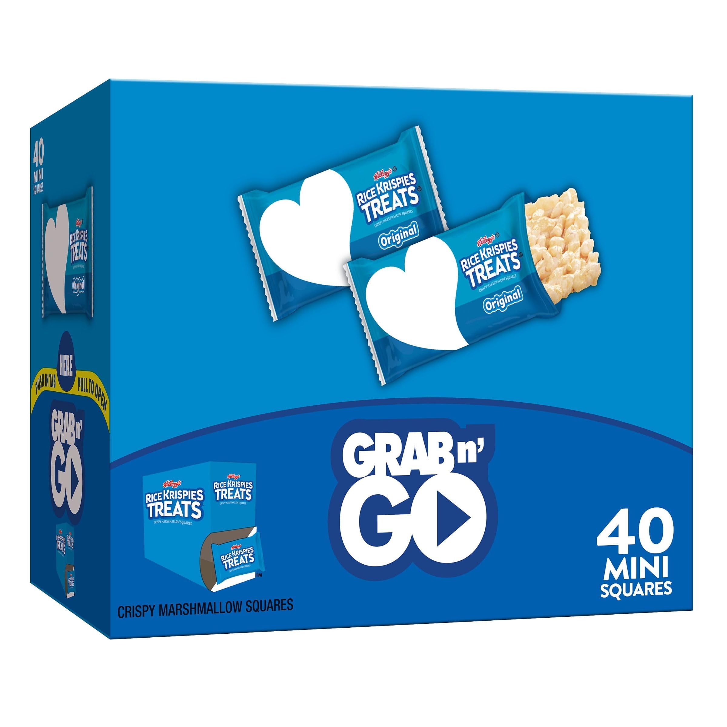 Rice Krispies Treats Mini ESF27 Squares, Kids Snacks, Lunch Snacks ...