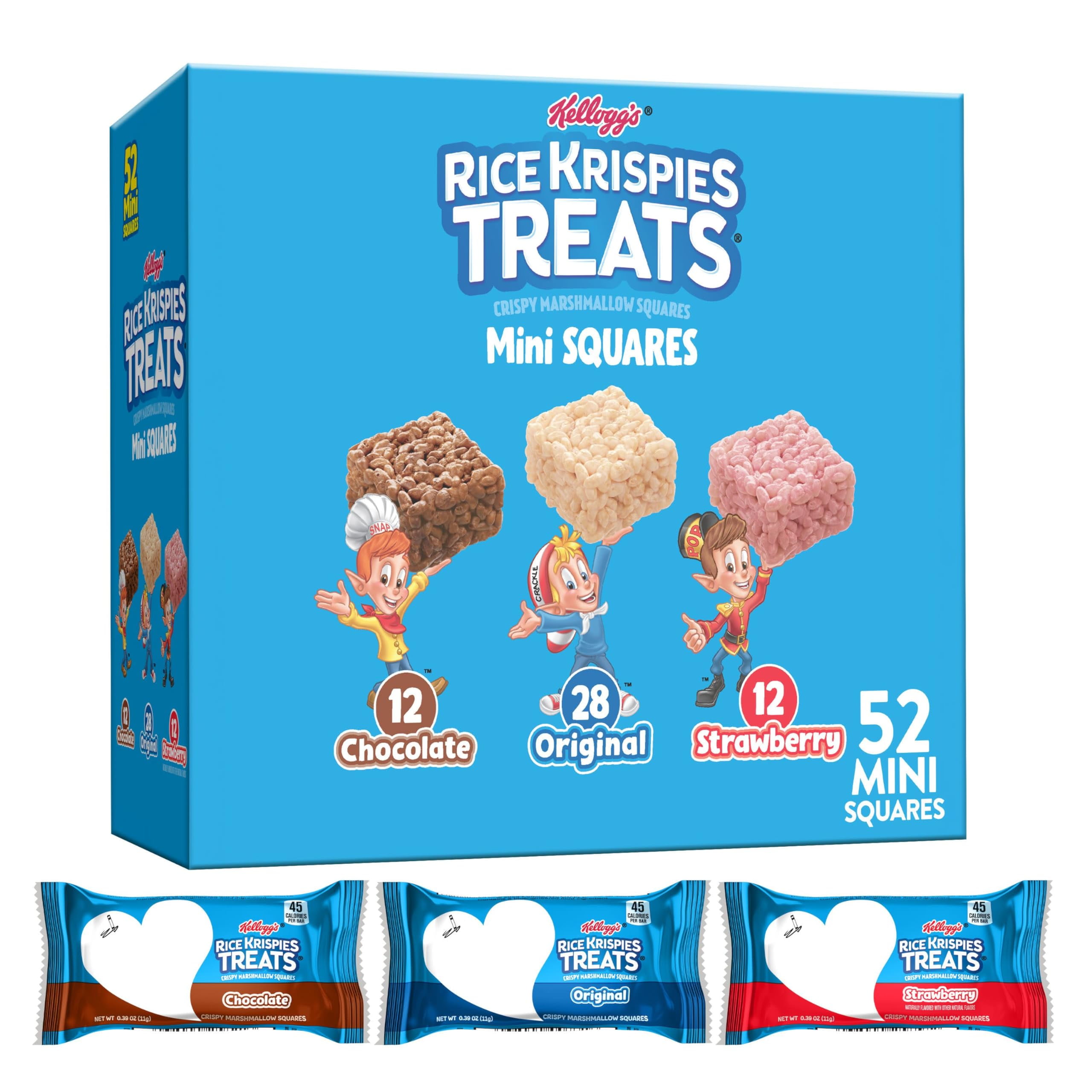 Rice Krispies Treats Mini Squares, Kids Snacks, Lunch Snacks, Variety ...