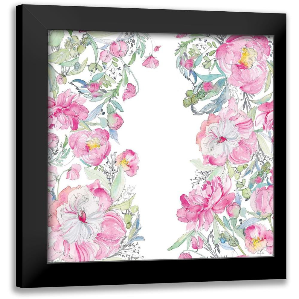 Rice, Kristy 12x12 Black Modern Framed Museum Art Print Titled - Pink ...