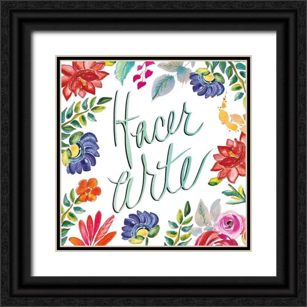 Rice, Kristy 12x12 Black Ornate Wood Framed with Double Matting Museum ...