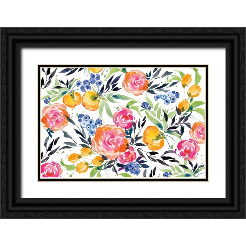 Rice, Kristy 14x11 Black Ornate Wood Framed with Double Matting Museum ...