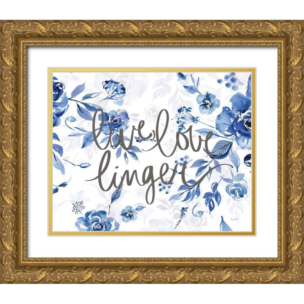 Rice, Kristy 14x12 Gold Ornate Wood Framed with Double Matting Museum ...