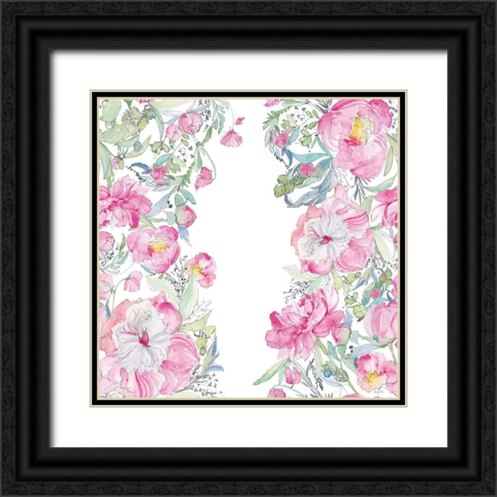 Rice, Kristy 15x15 Black Ornate Wood Framed with Double Matting Museum ...