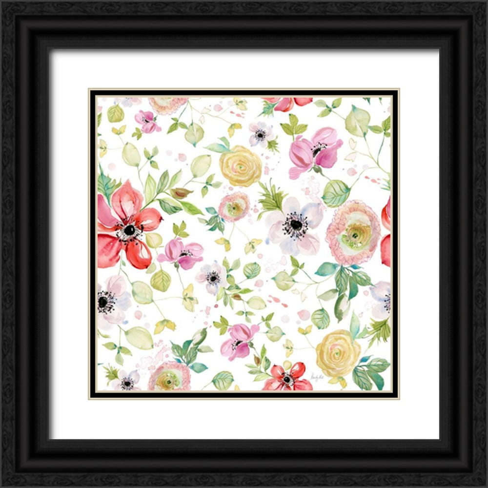 Rice, Kristy 15x15 Black Ornate Wood Framed with Double Matting Museum ...