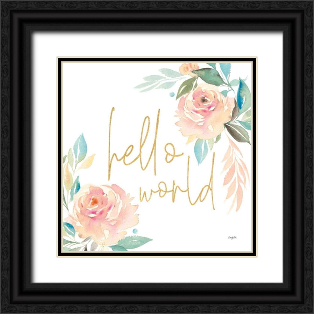 Rice, Kristy 15x15 Black Ornate Wood Framed with Double Matting Museum ...