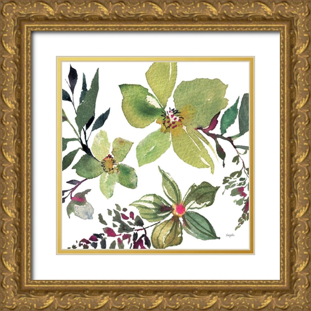 Rice, Kristy 15x15 Gold Ornate Wood Framed with Double Matting Museum ...
