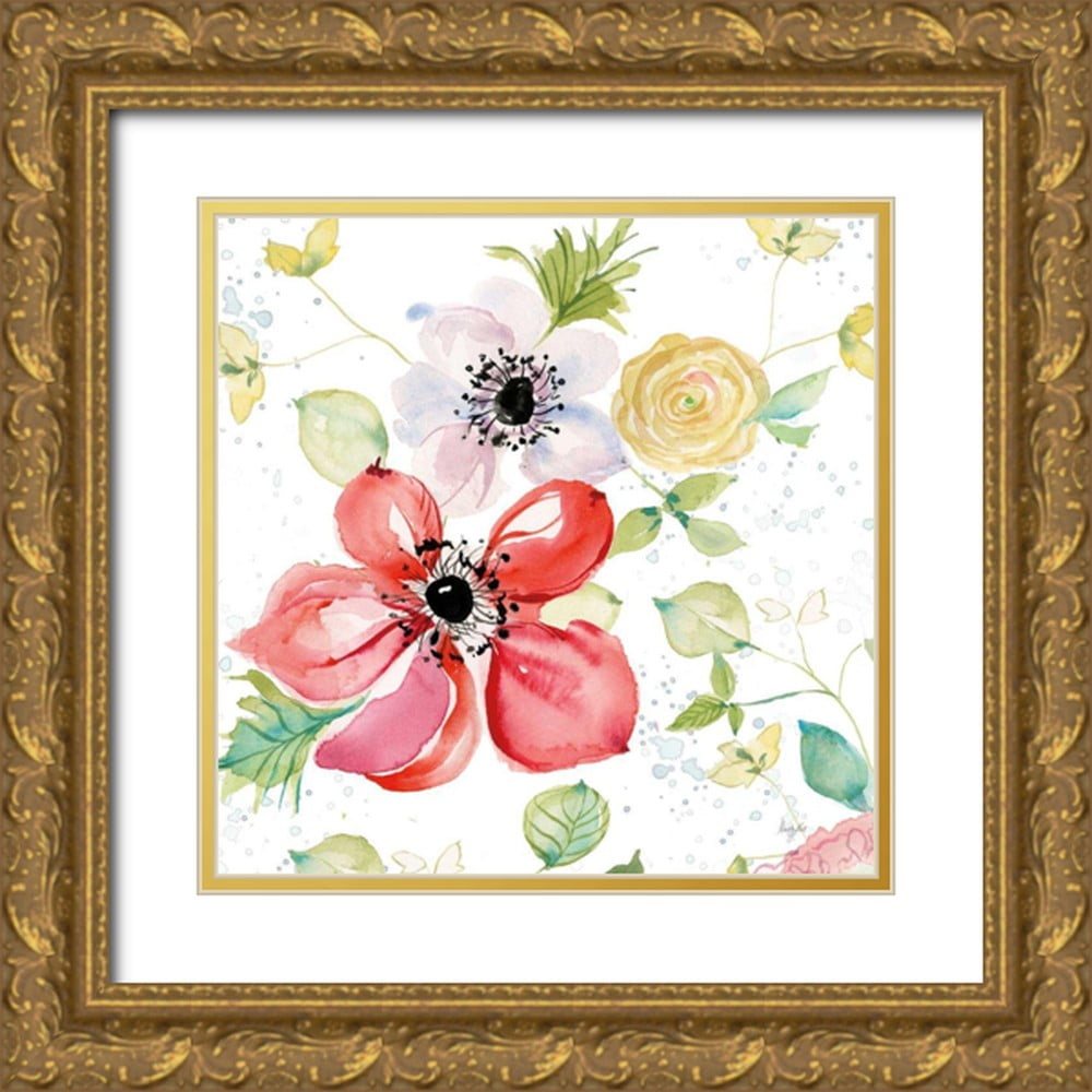 Rice, Kristy 15x15 Gold Ornate Wood Framed with Double Matting Museum ...
