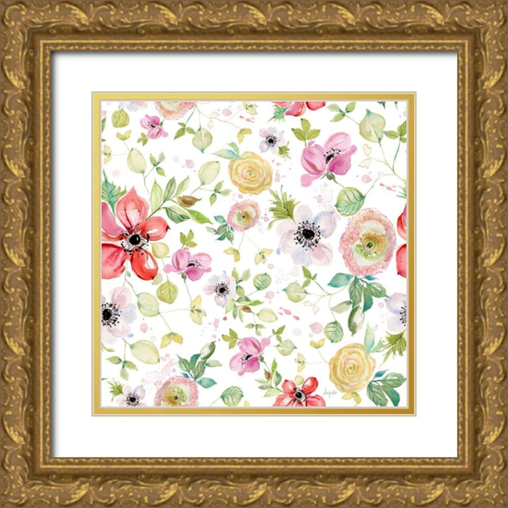 Rice, Kristy 15x15 Gold Ornate Wood Framed with Double Matting Museum ...