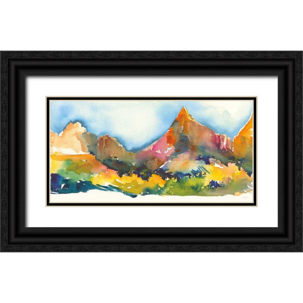 Rice, Kristy 18x11 Black Ornate Wood Framed with Double Matting Museum ...