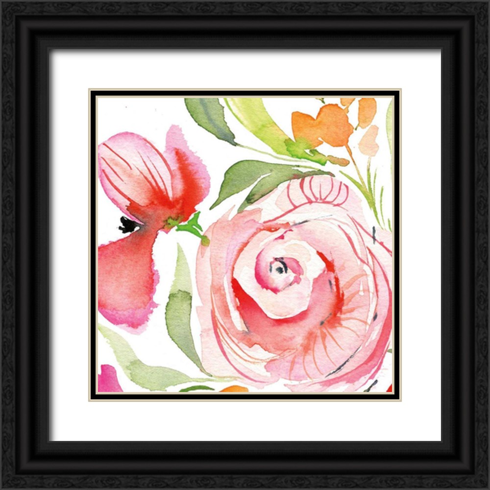 Rice, Kristy 20x20 Black Ornate Wood Framed with Double Matting Museum ...