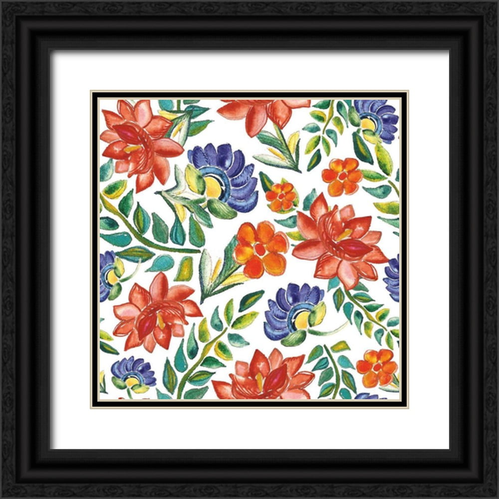 Rice, Kristy 20x20 Black Ornate Wood Framed with Double Matting Museum ...