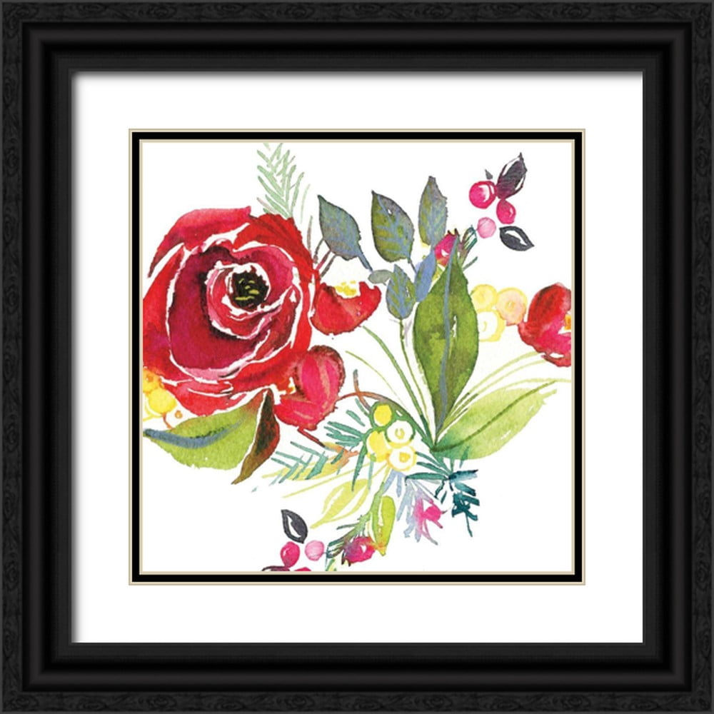 Rice, Kristy 20x20 Black Ornate Wood Framed with Double Matting Museum ...