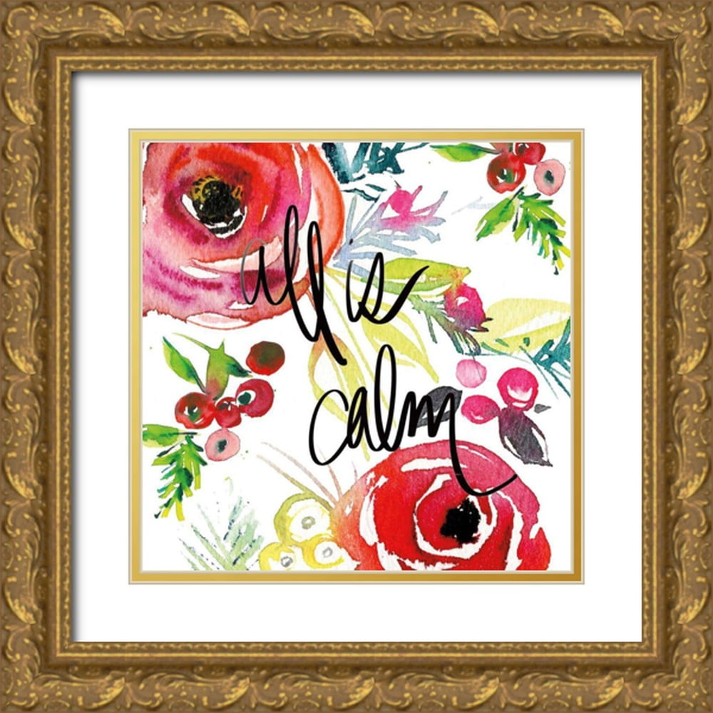 Rice, Kristy 20x20 Gold Ornate Wood Framed with Double Matting Museum ...