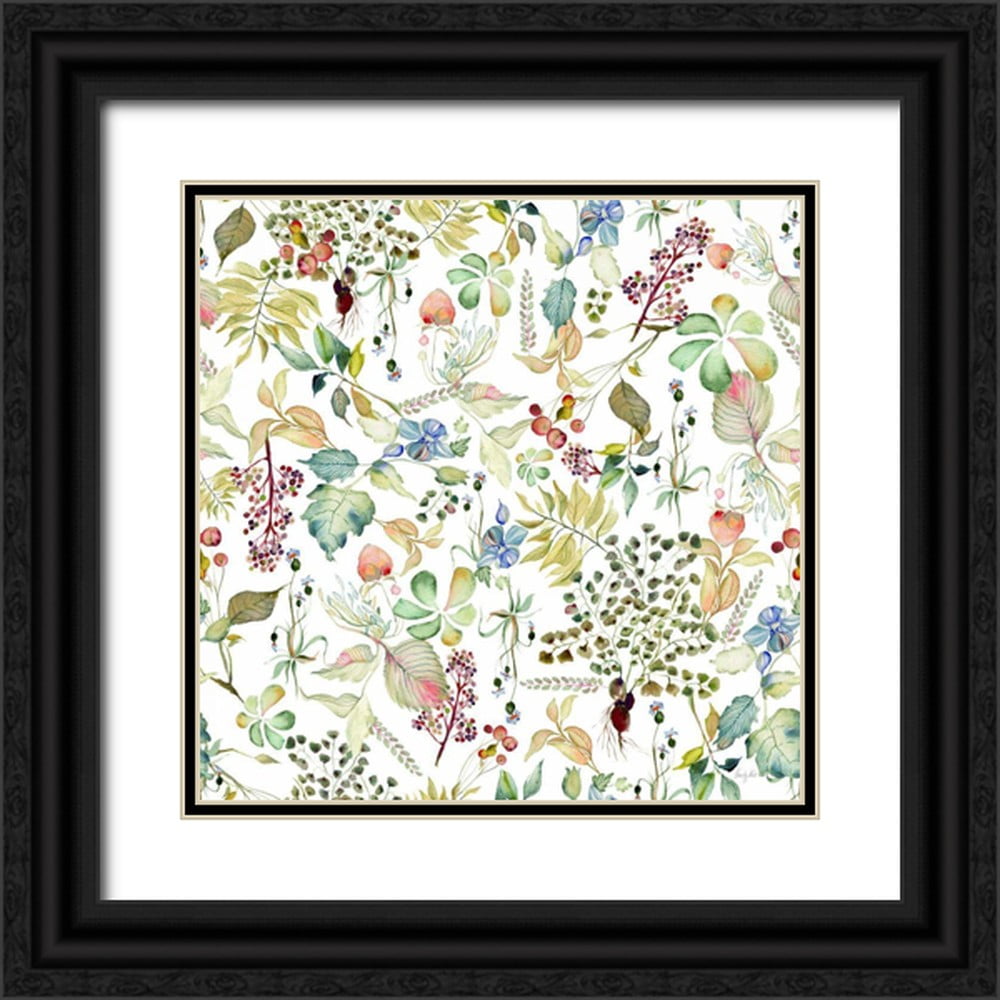 Rice, Kristy 26x26 Black Ornate Wood Framed with Double Matting Museum ...