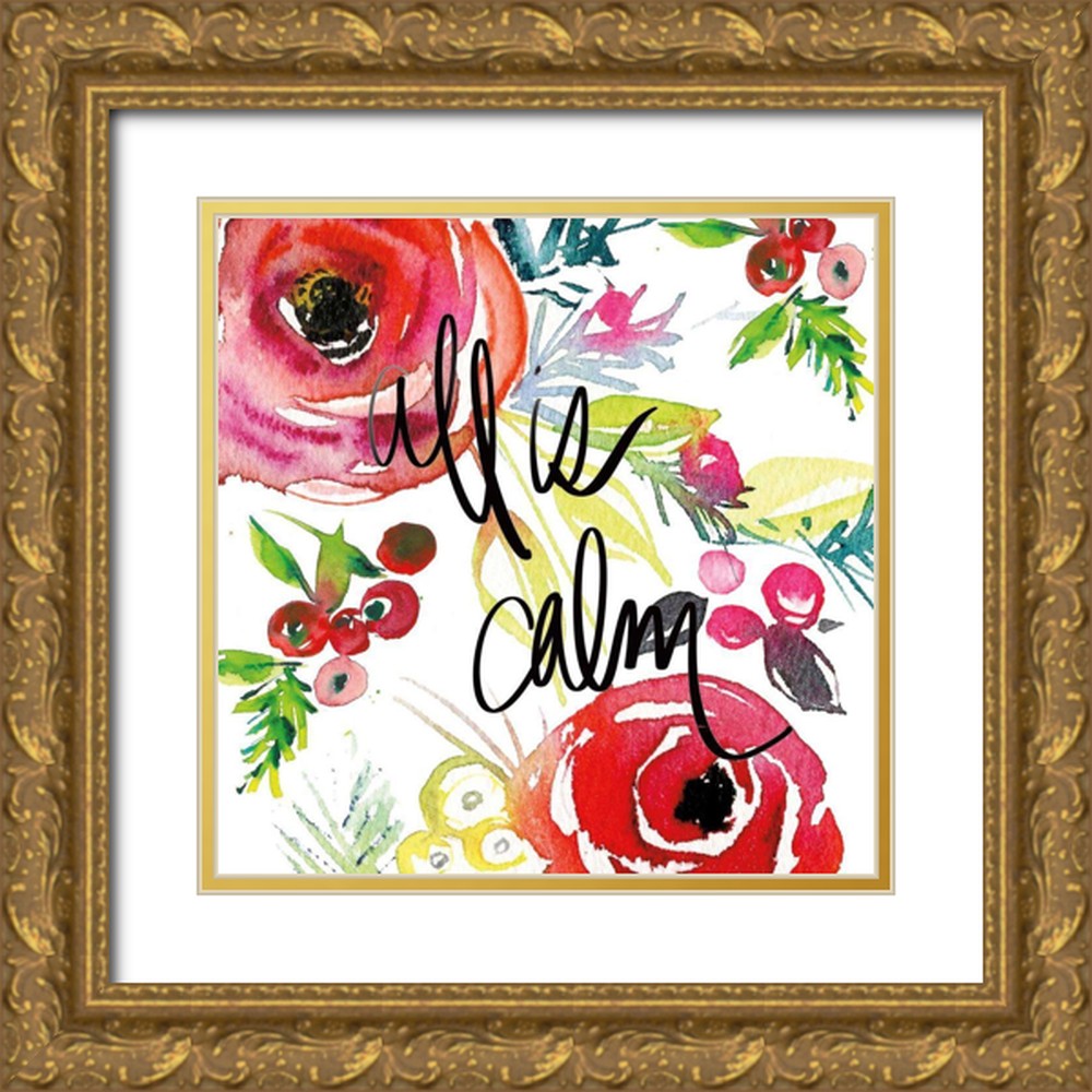 Rice, Kristy 26x26 Gold Ornate Wood Framed with Double Matting Museum ...