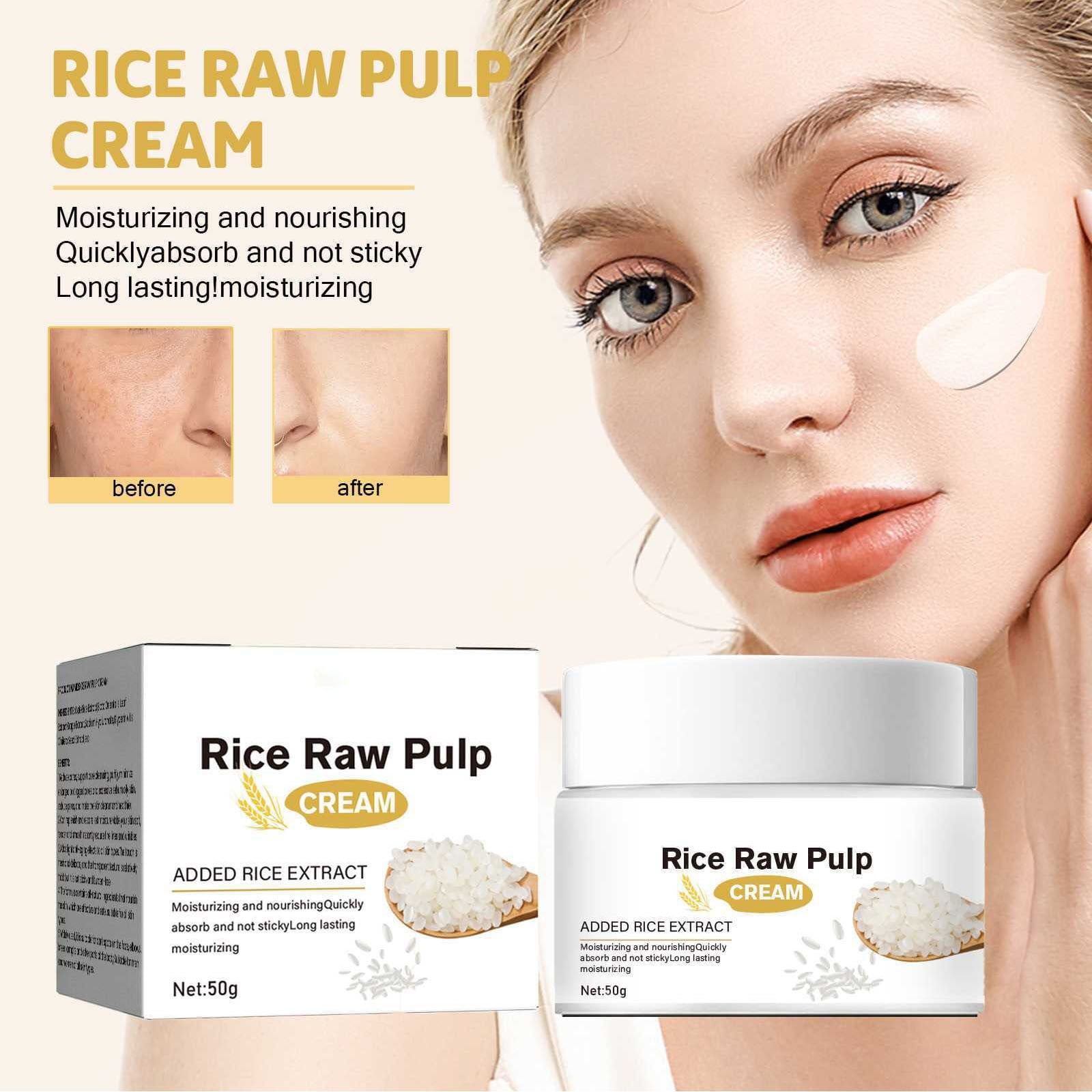 Rice Moisturising Cream Facial Water Nourishes and Brightens Skin Tone ...