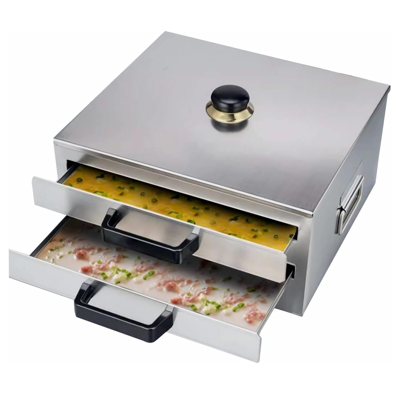 Rice Noodle Rolls Machine 2 Layer Rice Noodle Roll Steamer Machine with ...