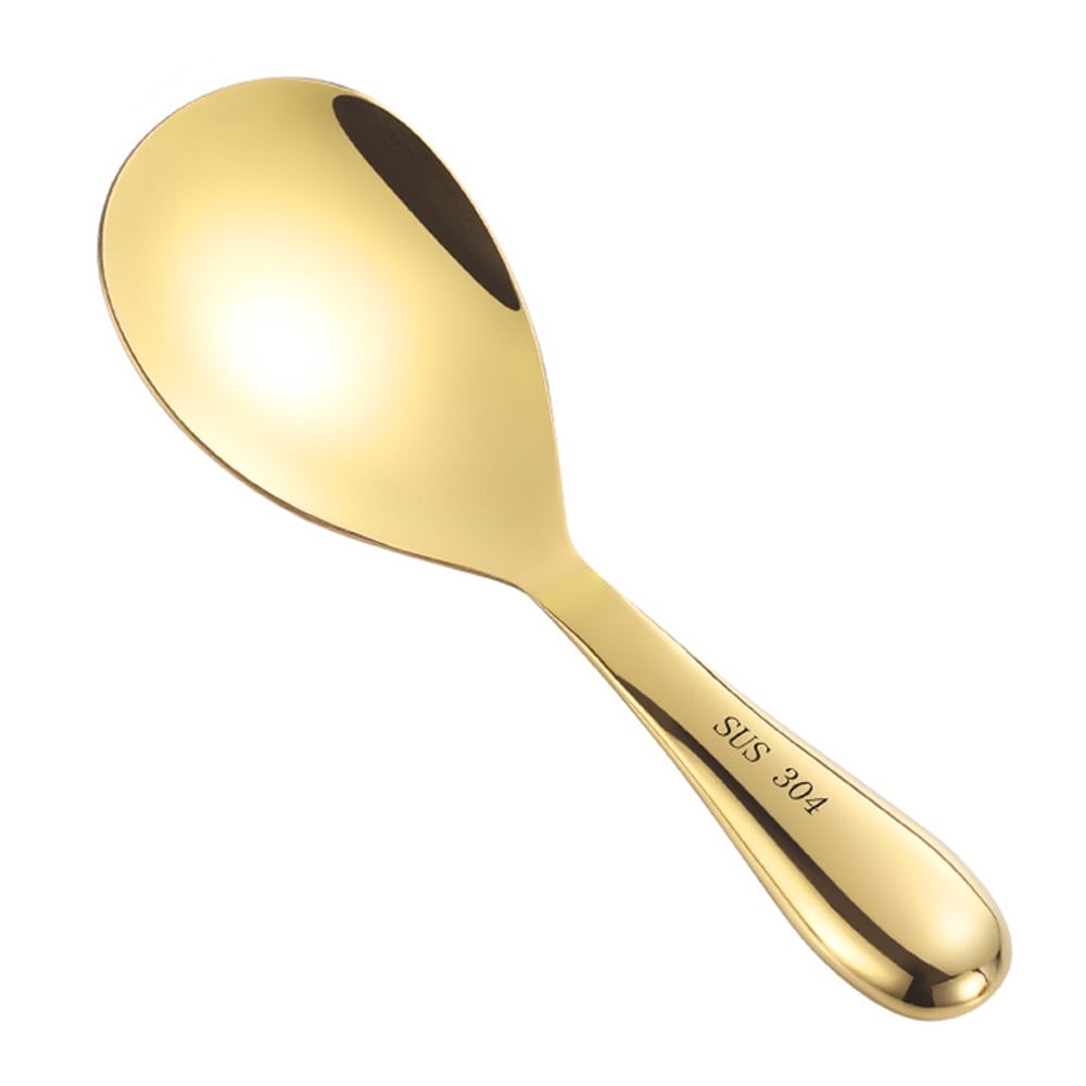 Rice Paddle, Rice Spoon with Stainless Steel, Rice Serving spoon, Non ...