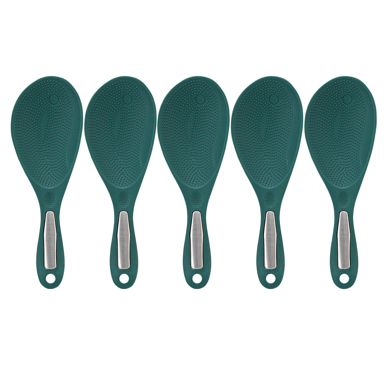 Rice Paddle Set of 5, Silicone Standing Rice Spatula with Non Stick ...