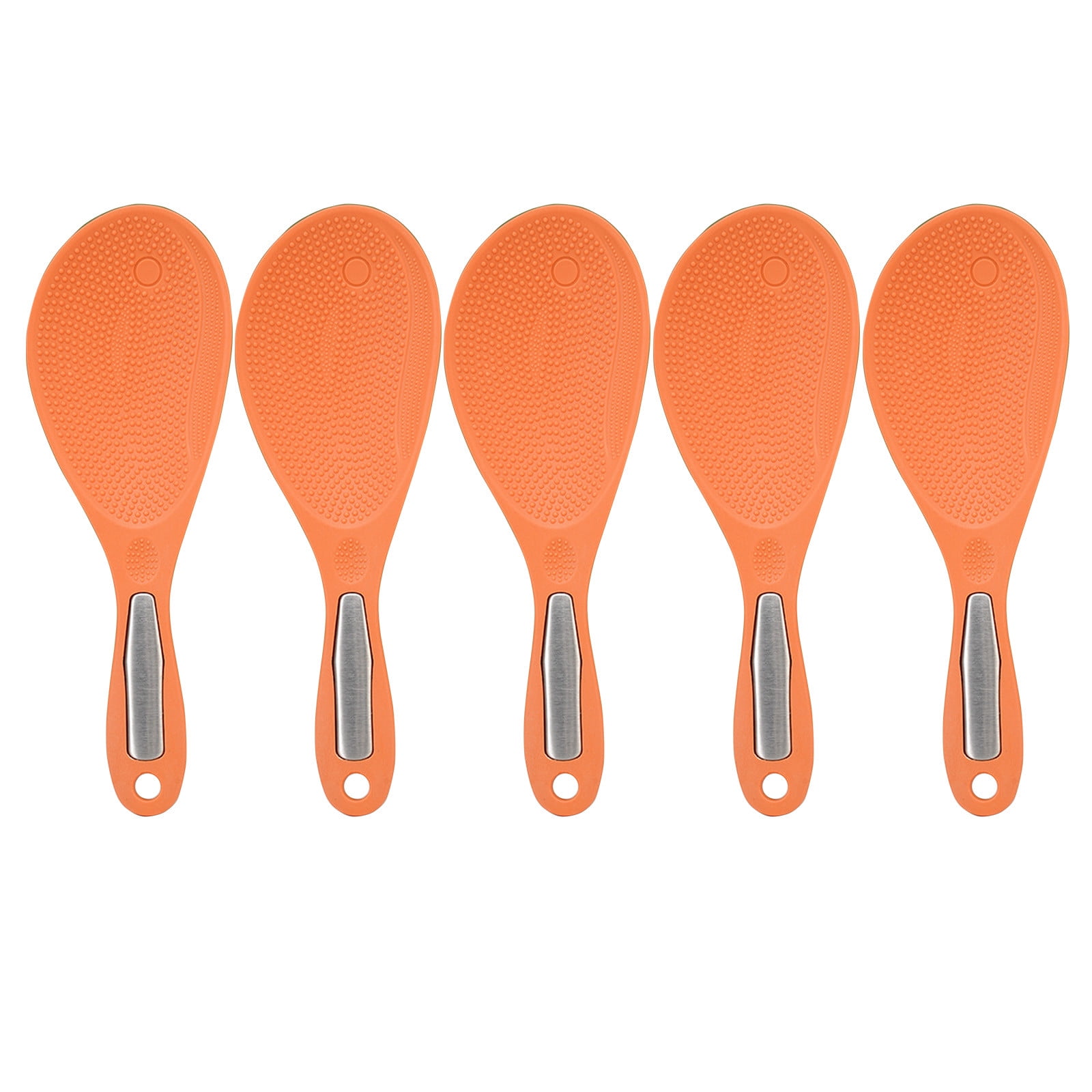 Rice Paddle Set of 5, Silicone Standing Rice Spatula with Non Stick ...