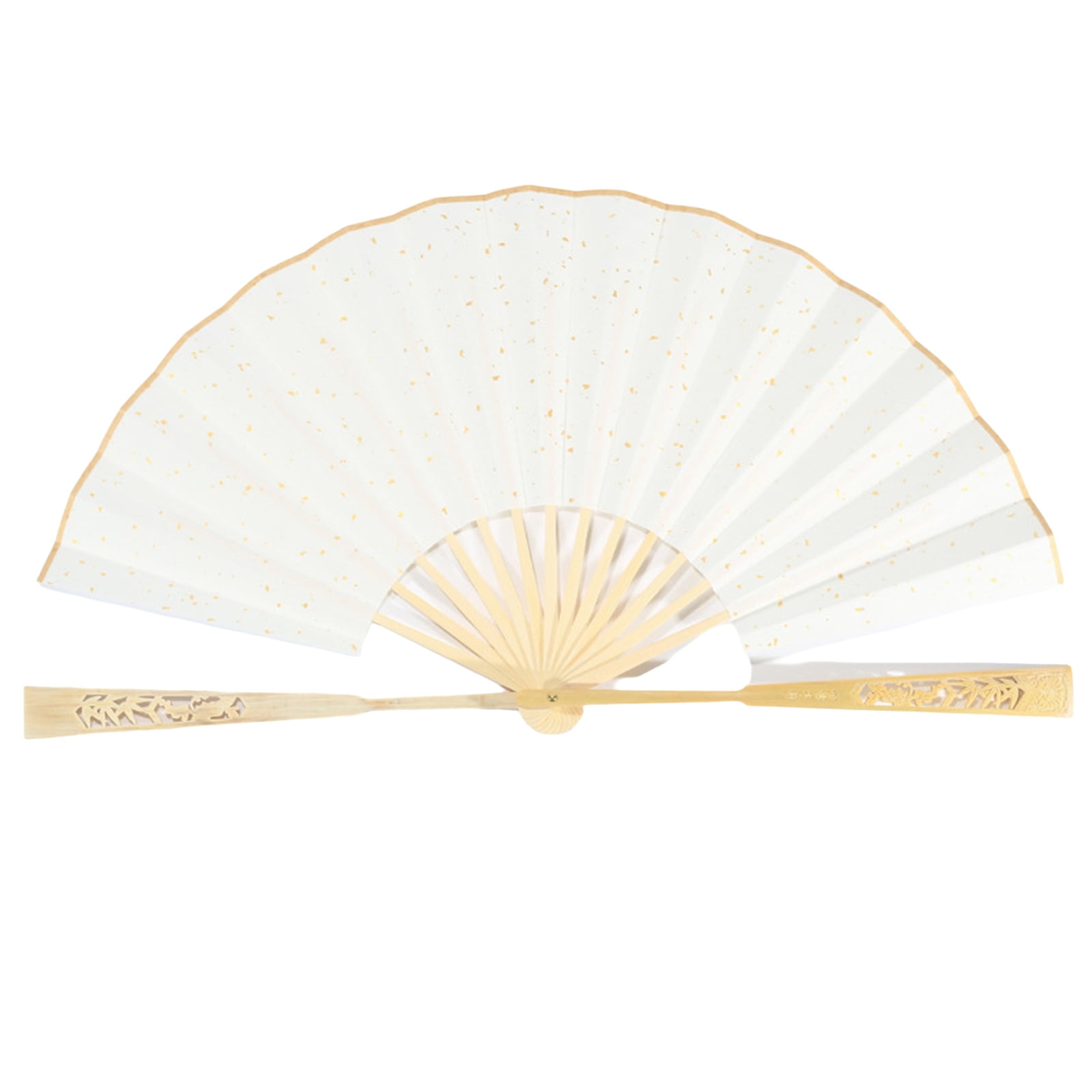 Rice Paper Sprinkle Hand Folding Stage Fan Child Painting Dance Photo ...