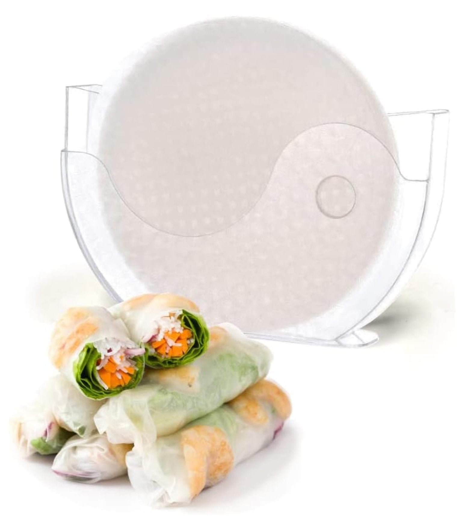 Rice Paper Water Bowl with Side Pocker Holder for Rice Paper Wrappers ...