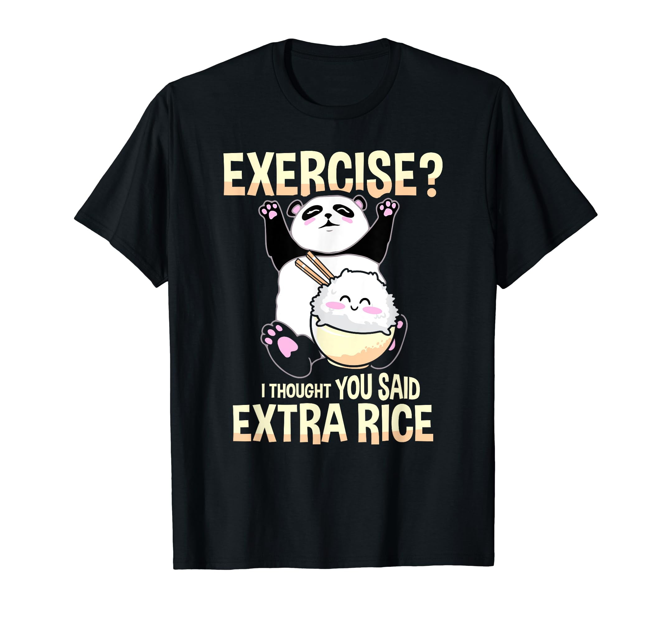 Rice Rice Baby for a Asian food lover Funny panda with rice T-Shirt ...