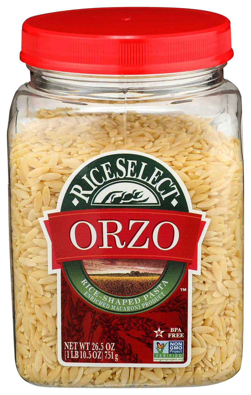 Rice Select Orzo Traditional Plain Pasta, 26.5 Ounce -- 4 per case ...