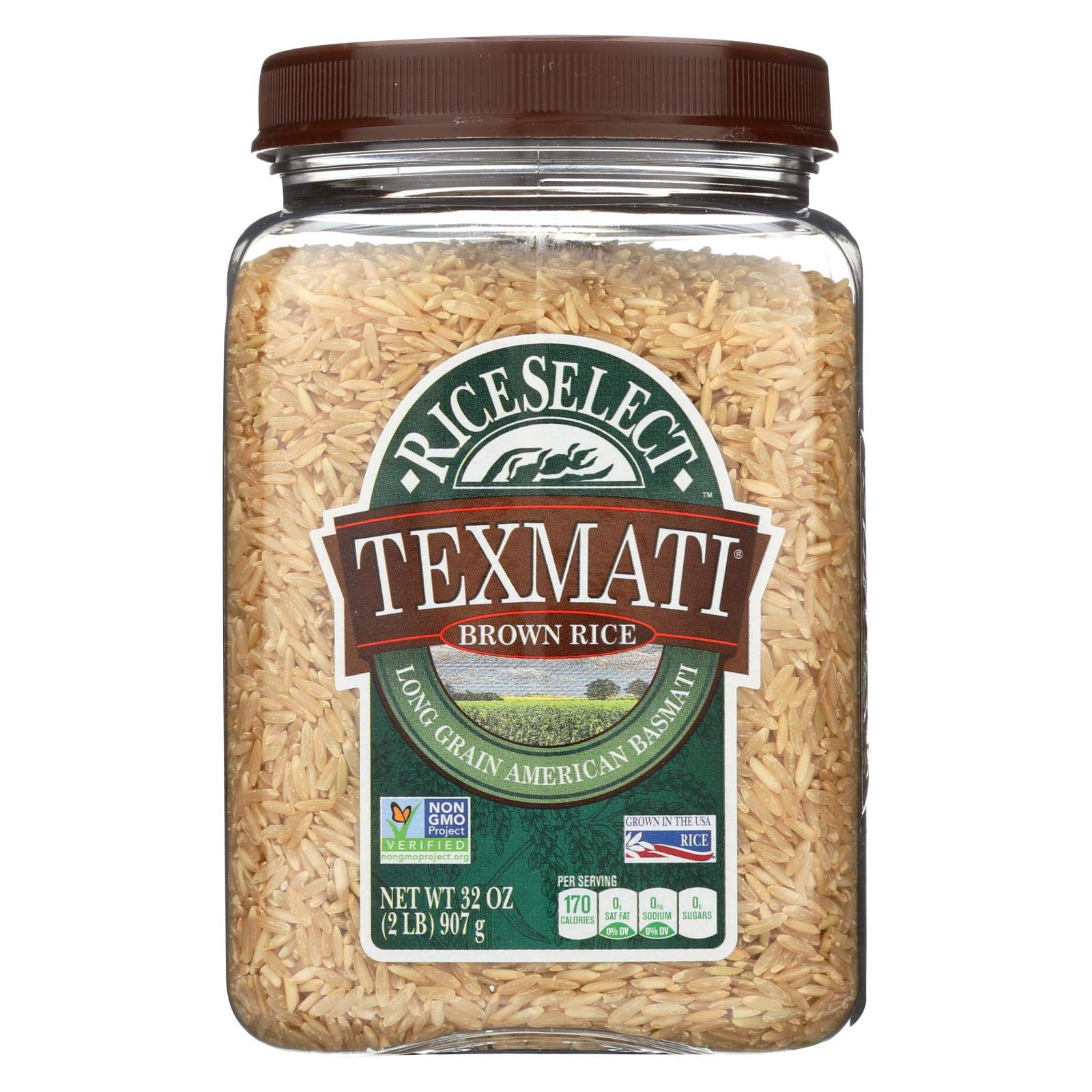 Rice Select American-Style Basmati Texmati Brown Rice, 4x36 OZ ...